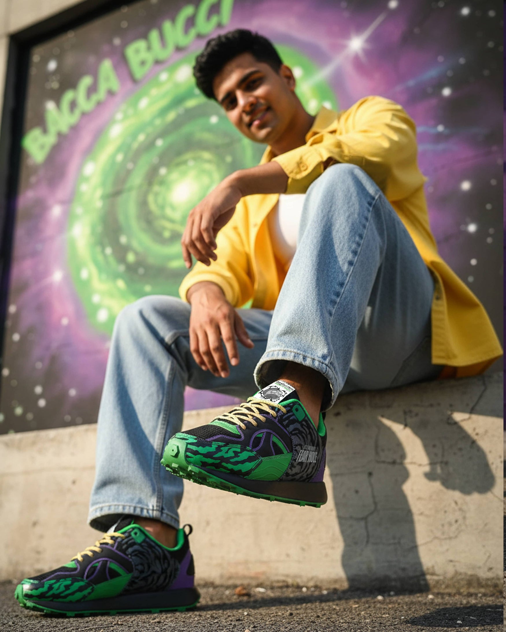 Bacca Bucci x Rick & Morty “FEAR HOLE” Sneakers — Official Licensed Collab