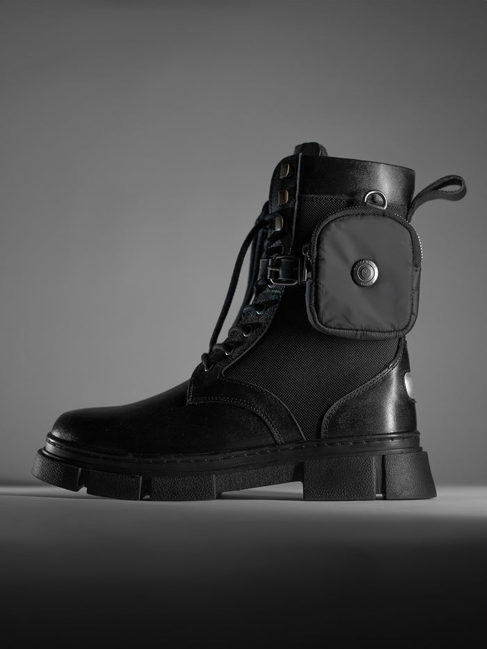Combat Boots | Bacca Bucci Assassin | Brushed Leather Combat Boots with ...