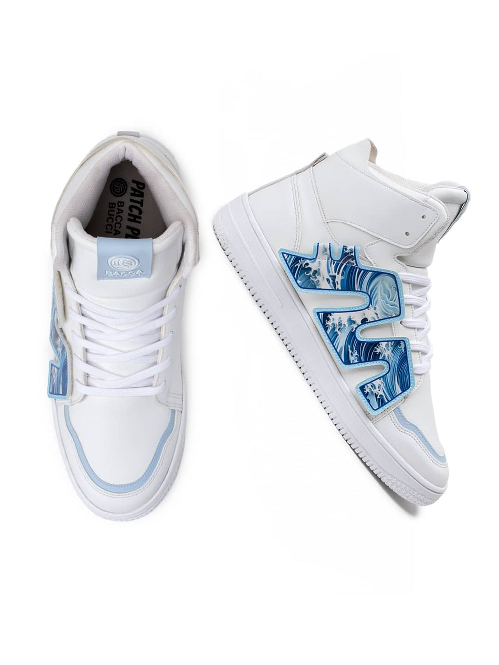 Bacca Bucci High Top Men's Sneakers | Stylish Patch Play Footwear