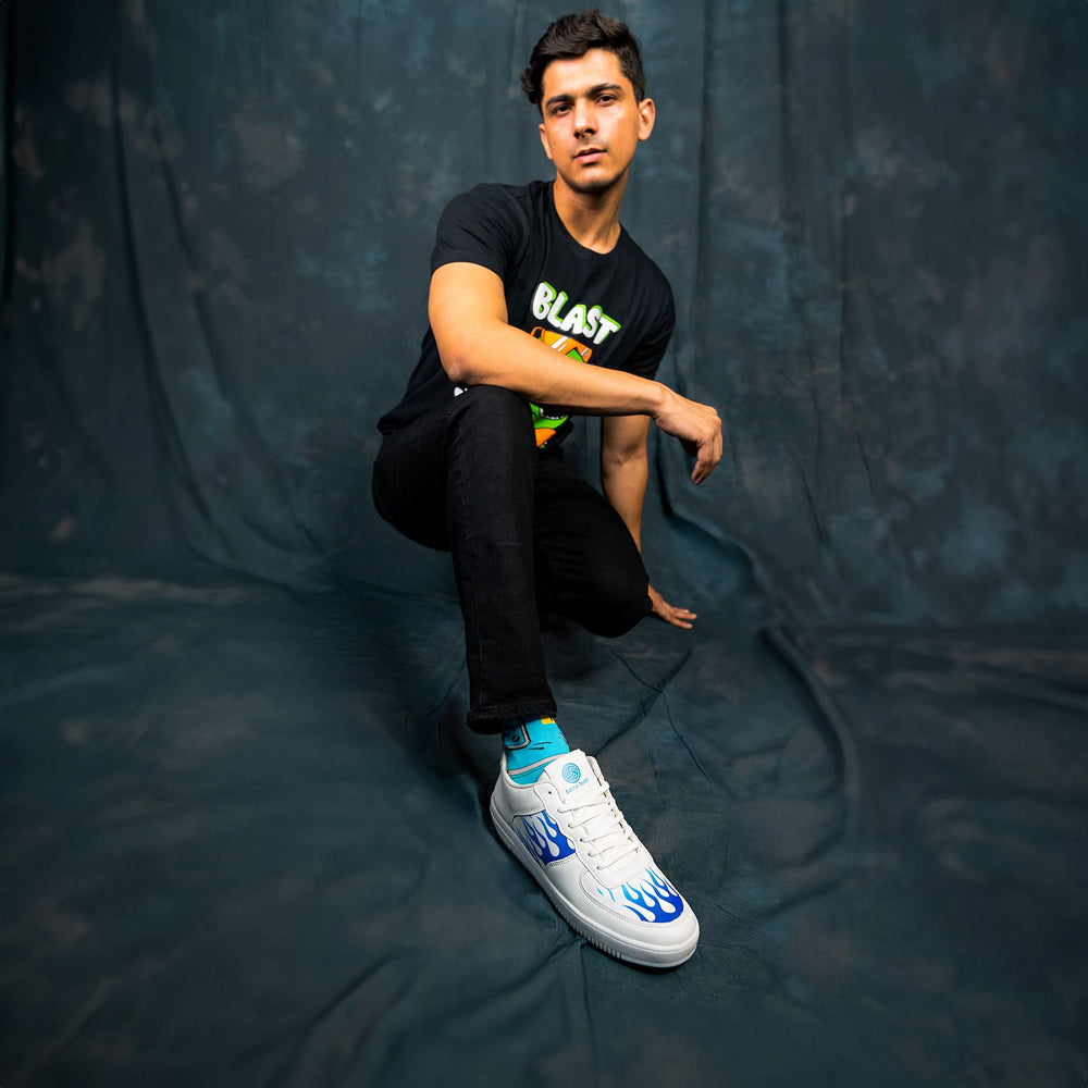 Bacca Bucci Men's FEARLESS Casual Sneakers -Customized Screen Printing