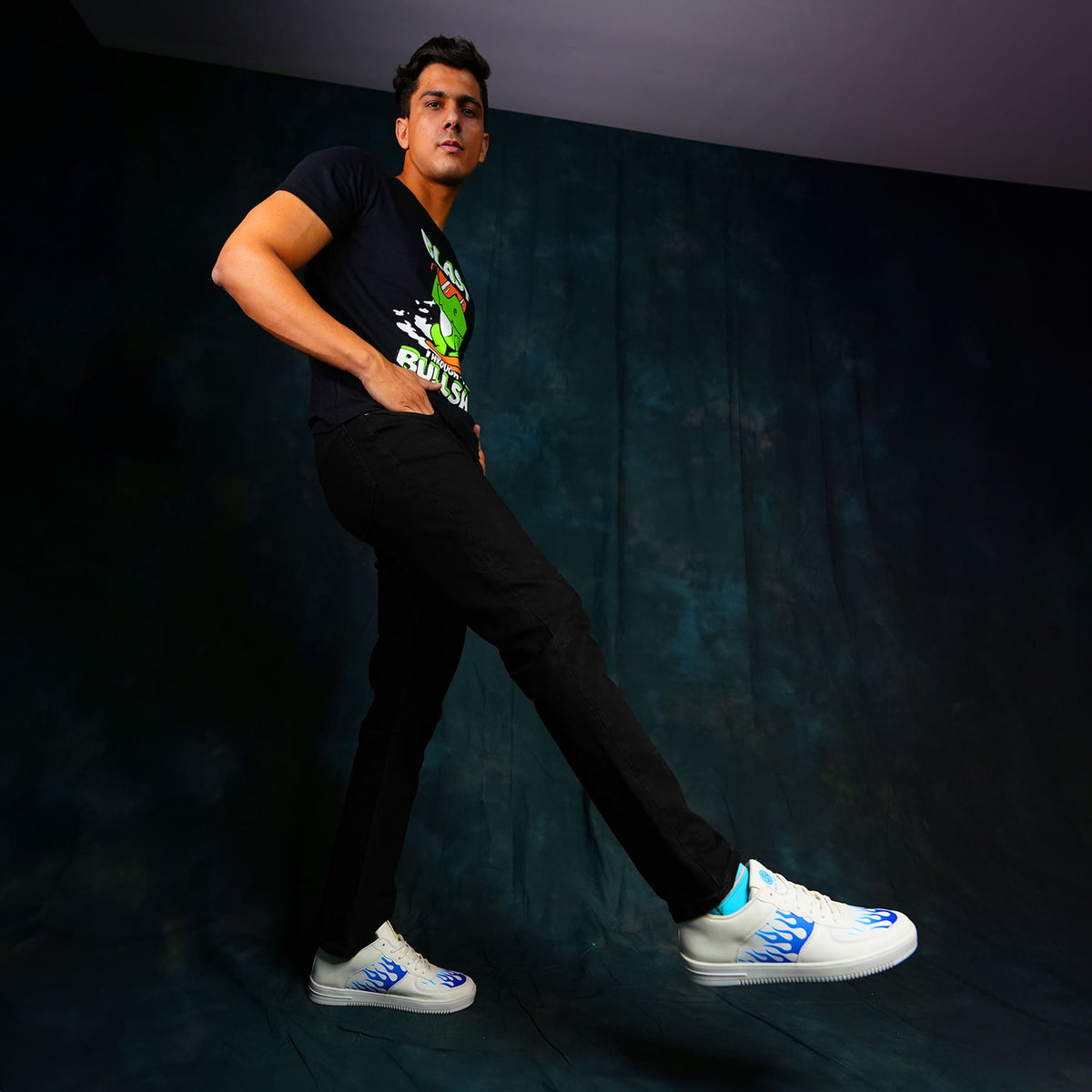 Bacca Bucci Men's FEARLESS Casual Sneakers -Customized Screen Printing