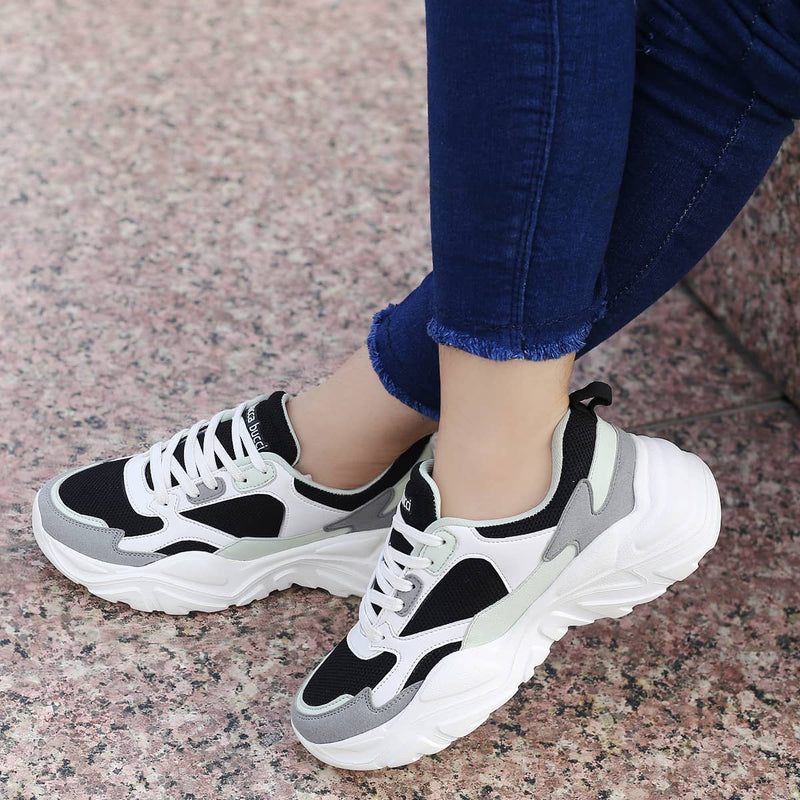 Bacca Bucci SPARK Low-top Platform Color Block Fashion Women Sneakers