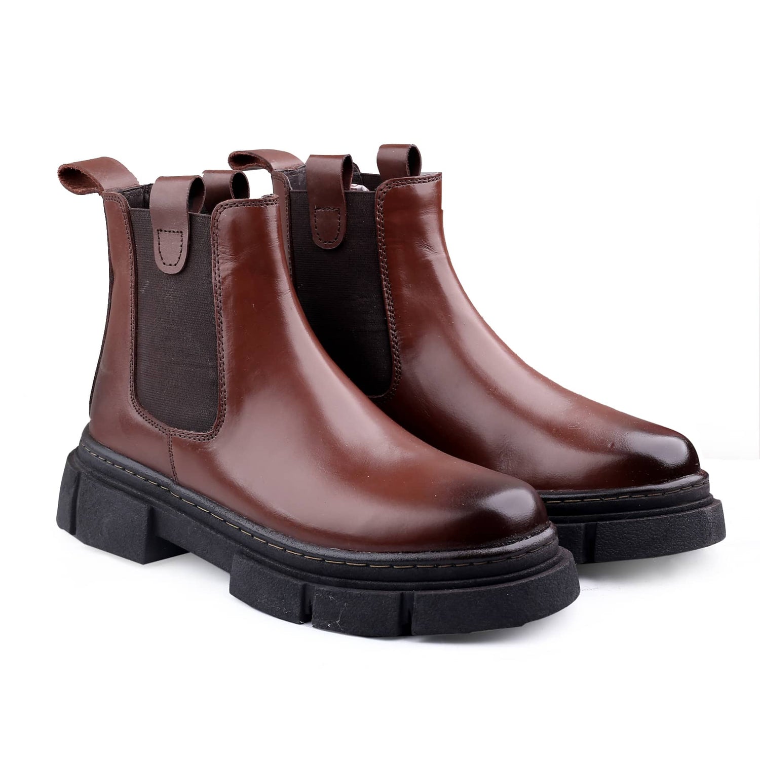 Bacca Bucci Chealsea Fashion boots for Men with Chunky Rubber lug sole ...