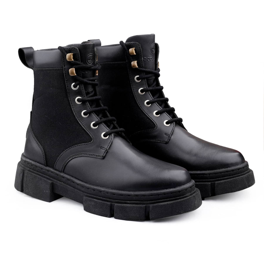 Bacca Bucci PATHFINDER combat boots for Men with chunky rubber lug sole