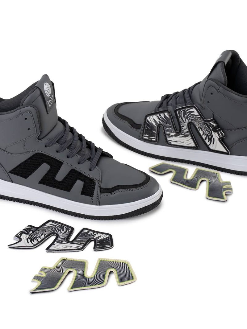 Bacca Bucci High Top Men's Sneakers | Stylish Patch Play Footwear