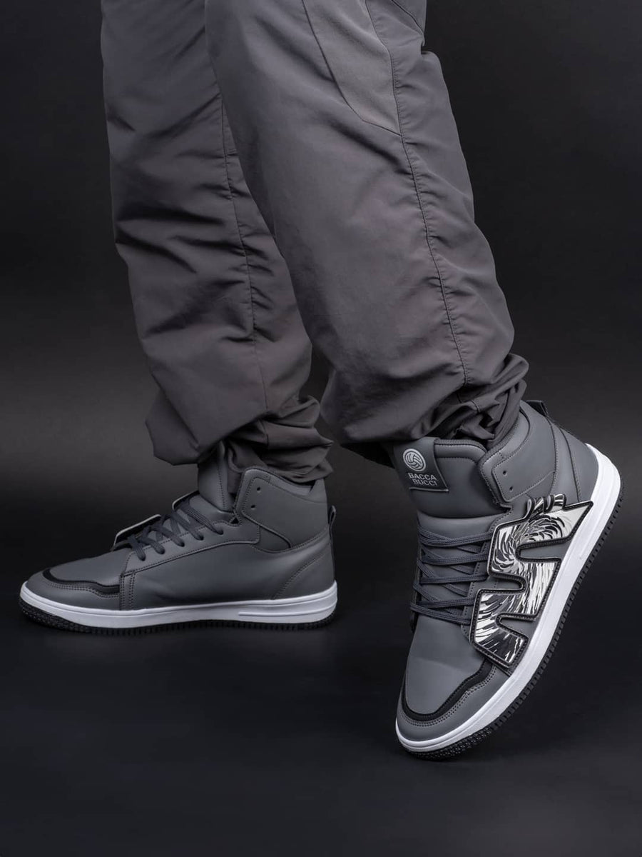 Bacca Bucci High Top Men's Sneakers | Stylish Patch Play Footwear