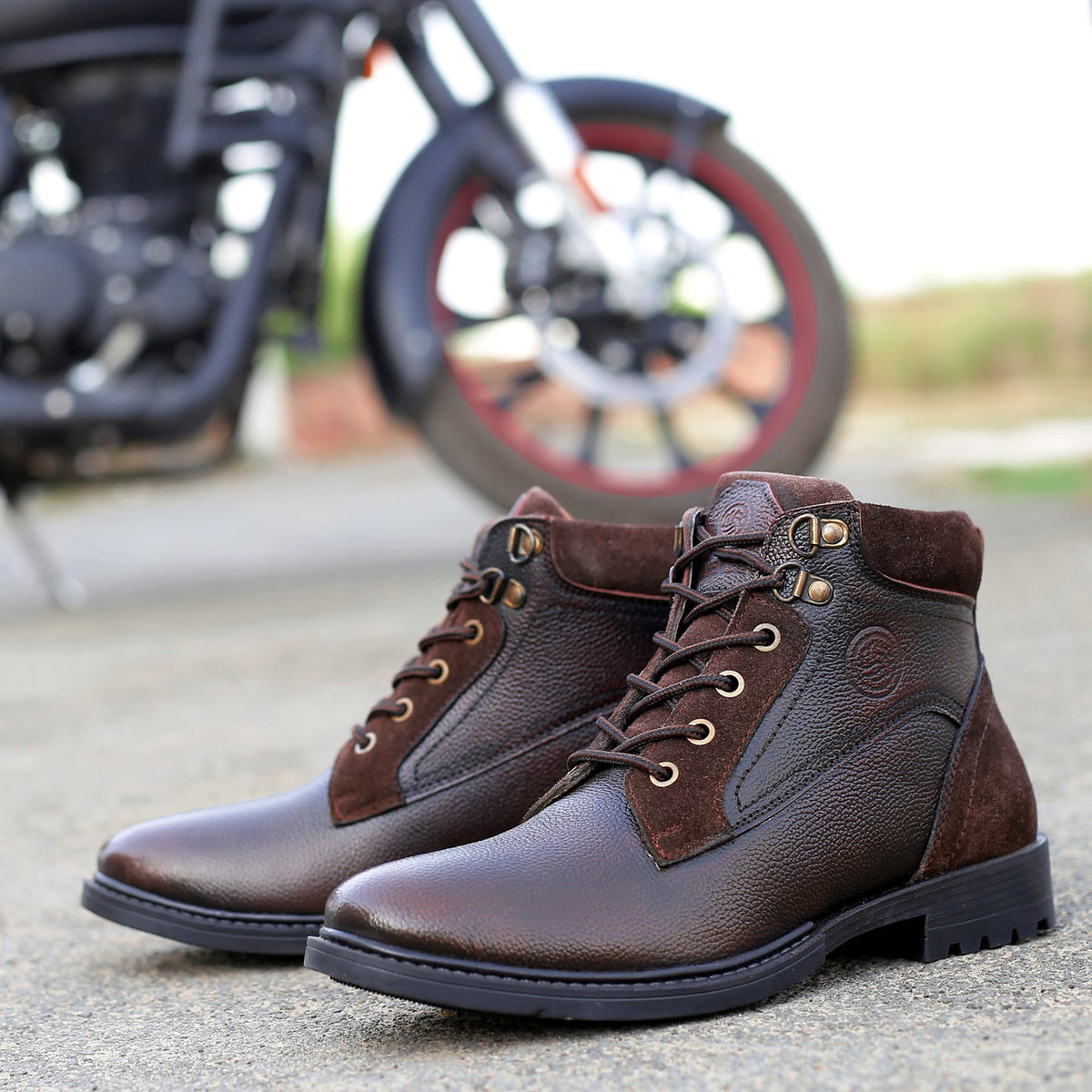 Biking Boots | Bacca Bucci Meteor | Classic Leather Boots for Bikers ...