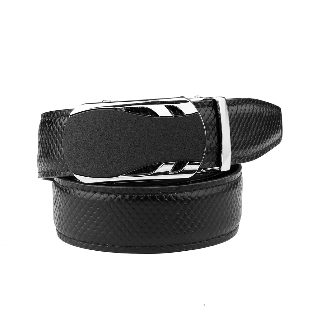 Bacca Bucci Premium Leather Formal Dress Belts with an Auto Lock Buckle