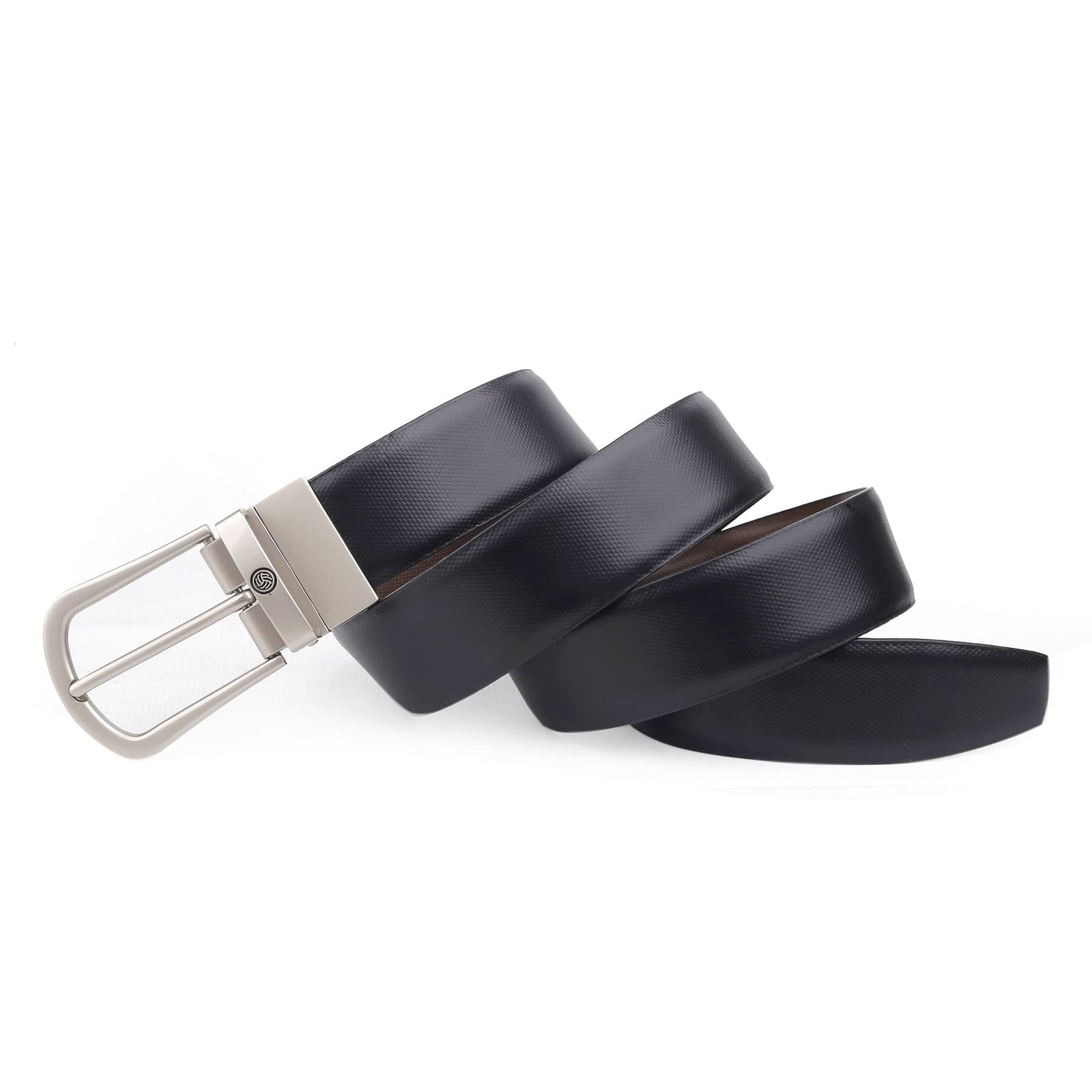 Bacca Bucci Reversible Leather Formal Dress Belts with Stylish Finish